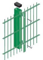 China Security Essenstial Powder Coated 656 / 868 Twin Wire Mesh Fence System 8Ft Height Flat Panels for sale