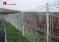 China Powder Coated 3D Curved Metal Fence Welded Wire Mesh Panel Fence With Peach Post for sale