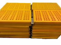 China Modular Tensioned Mining Screen Mesh Pu Screen Transverse And Longitudinal for sale