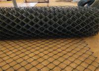 China PVC Coated Chain Link Fence Fabric 8ft Height with 2.0-5.0mm Wire Diameter and 25-100mm Mesh Sizes for sale