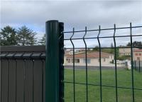China Green Pvc Coated Welded Wire Mesh Fence / 3D Curved Wire Mesh Fencing for sale