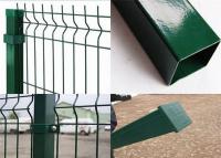 China Green Pvc Coated Welded Wire Mesh Fence / 3D Curved Wire Mesh Fencing for sale