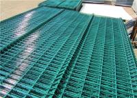 China PVC Coated 3D Curved Wire Mesh Fence with Peach Post - 1030mm to 2430mm Height, 50x200mm Mesh for sale