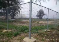 China 6FT Chain Link Fence Fabric , Diamond Mesh Fencing Low Carbon Iron Wire for sale