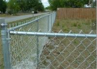 China 6FT Chain Link Fence Fabric , Diamond Mesh Fencing Low Carbon Iron Wire for sale