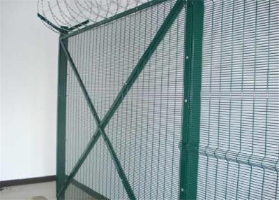 China PVC Coated 358 Mesh Security Fence Panels 76.2x12.7mm Anti-Climb 4.0mm Wire Diameter for sale