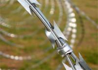 China Binding Hdg Low Carbon 2.5mm Razor Blade Barbed Wire for sale