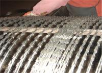 China 200gsm Hot Dipped Galvanized 75mmx150mm Openning Welded Razor Barbed Wire Mesh for sale