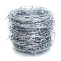China Hot Dip Galvanized Barbed Wire , PVC Coated Barded Wire For Protection for sale