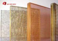 China Architectural Decorative Woven Glass Laminated Metal Mesh 300x300mm with 4+4mm Thickness and Multiple Glass Options for sale