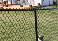 China PVC Coated Chain Link Fence Fabric , Diamond Welded Wire Fence 5x5cm Openning for sale