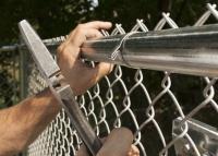 China Black Pvc Coated Chain Link Security Fence for sale