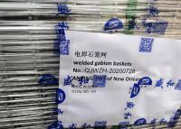 China Construction 50x50mm 5mm Hot Dipped Galvanized Welded Gabion Baskets for sale