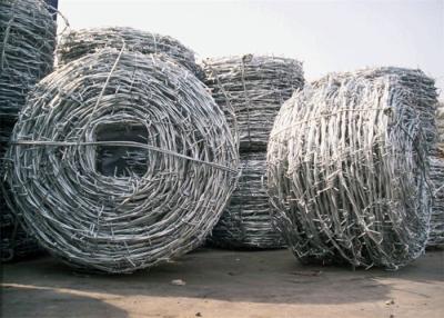 China Dia 2.5mm Hot Dip Galvanized Barbed Wire With 4 Points for sale