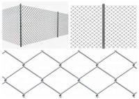 China 6ft X 50ft 9 Gauge 1.2m Industrial Chain Link Fencing for sale