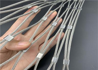 China SS316L 1-6mm Stainless Steel Knotted Rope Mesh for Zoo Cages 20x20mm Openings with High Tensile Strength for sale
