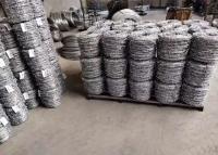 China Double Twist Core Galvanized Military Barbed Wire For Security Fencing And Barriers for sale