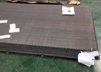 China Stone Crusher Vibrating Double Crimped Wire Mesh High Carbon Steel Materials for sale