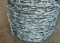 China Strong Reinforced 2 Strand 4 Point Galvanised Steel Barbed Wire for sale