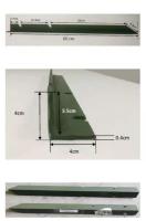 China 2ft Length Mild Steel 45x45x5mm Iron Angle Post Green Colored For Army for sale