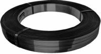 China 0.9*19mm Hoop Iron Sgcc Steel Packing Strips Black Color For Manual Packing for sale