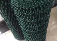 China 10 Gauge 2in Opening Green Chain Link Fence For Baseball Fields for sale