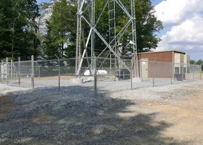 China 3mm Diameter 6 Ft Galvanized Fencing For Cell Tower Enclosure for sale
