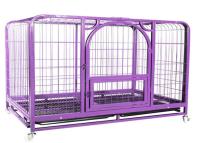 China Pink Color Metal Wire Mesh Collapsible Dog Crate Kennel Cage Can Customized for sale