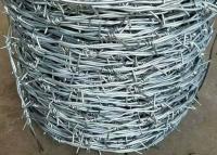 China 18 Gauge 4 Point 2 Strand Galvanized Barbed Wire Coils 20kg Coil for sale