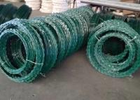 China Hot Dipped Razor Barbed Wire - Cross Type Anti-Rust Security Barrier with 450-960mm Diameter and 7-15m Length Options for sale
