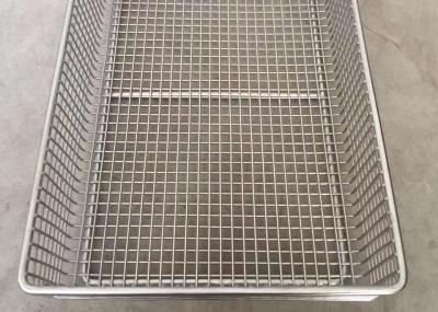 China 304 Stainless Steel Wire Mesh Storage Basket 0.5-8mm Wire Diameter with ±5mm Tolerance for Kitchen & Industrial Use for sale