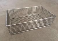China 304 Stainless Steel Wire Mesh Storage Basket 0.5-8mm Wire Diameter with ±5mm Tolerance for Kitchen & Industrial Use for sale