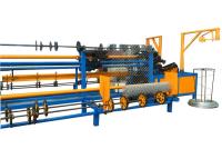 China Single Wire Chain Link Fence Machine 2-4mm Wire Diameter 80-120m²/h Production Speed with PLC Control for sale