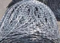 China Hot Galvanized BTO22 Razor Wire Flat Wrap - 22mm Barb Length, 450-980mm Diameter for Farm Security Fencing for sale