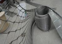 China 7x19 Stainless Steel Wire Rope Mesh with 25mm Width and 150mm Height for Stairway Balustrades for sale