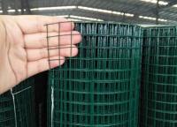 China 3/4X3/4 SGS Green Colored Pvc Coated Welded Wire Mesh Rolls For Poultry for sale