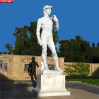 China Factory High Quality Life Size Western Greek Figure Muscle Man Marble Statue for sale