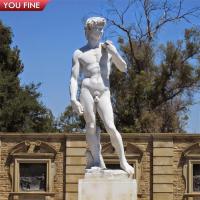 China Factory High Quality Life Size Western Greek Figure Muscle Man Marble Statue for sale