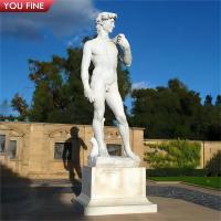 China Factory High Quality Life Size Western Greek Figure Muscle Man Marble Statue for sale