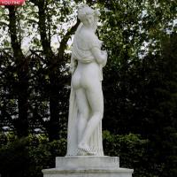 China Outdoor Hand Carved Venus Callipyge Antique Marble Lady Statue for sale