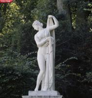 China Outdoor Hand Carved Venus Callipyge Antique Marble Lady Statue for sale