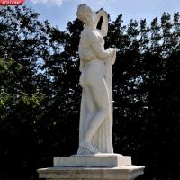 China Outdoor Hand Carved Venus Callipyge Antique Marble Lady Statue for sale