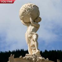 China Famous Hand Carved Natural Stone Atlas Marble Sculpture for sale