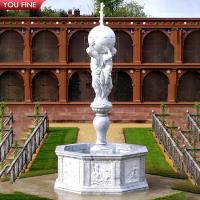China Famous Hand Carved Natural Stone Atlas Marble Sculpture for sale