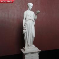 China Famous Hand Carved Life Size Marble Statue of Hebe for sale