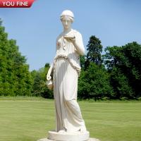 China Famous Hand Carved Life Size Marble Statue of Hebe for sale