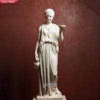 China Famous Hand Carved Life Size Marble Statue of Hebe for sale