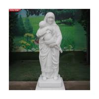 China Classical Hand Carved Marble Mother Teresa Marble Sculpture for sale
