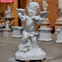 China Custom Life Size Cherub Marble Statue Figure Statue for sale