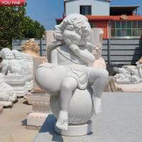 China Custom Life Size Cherub Marble Statue Figure Statue for sale